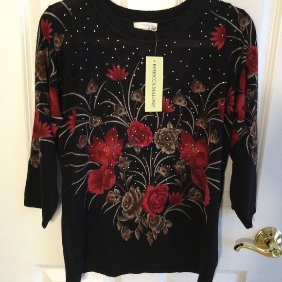 Rebecca Malone | Tops | Nwtrebecca Malone Knitblousewomenssizel | Poshmark